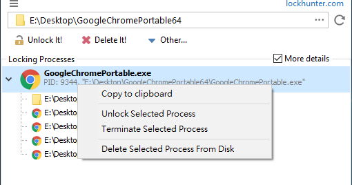 LockHunter 3.4.3 - 刪除刪不掉的檔案 - 阿榮福利味 - 免費軟體下載