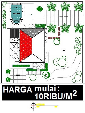Jasa Desain Rumah 2D mulai dari 10ribu/m2 - ARUSHA_DESAIN_CAD