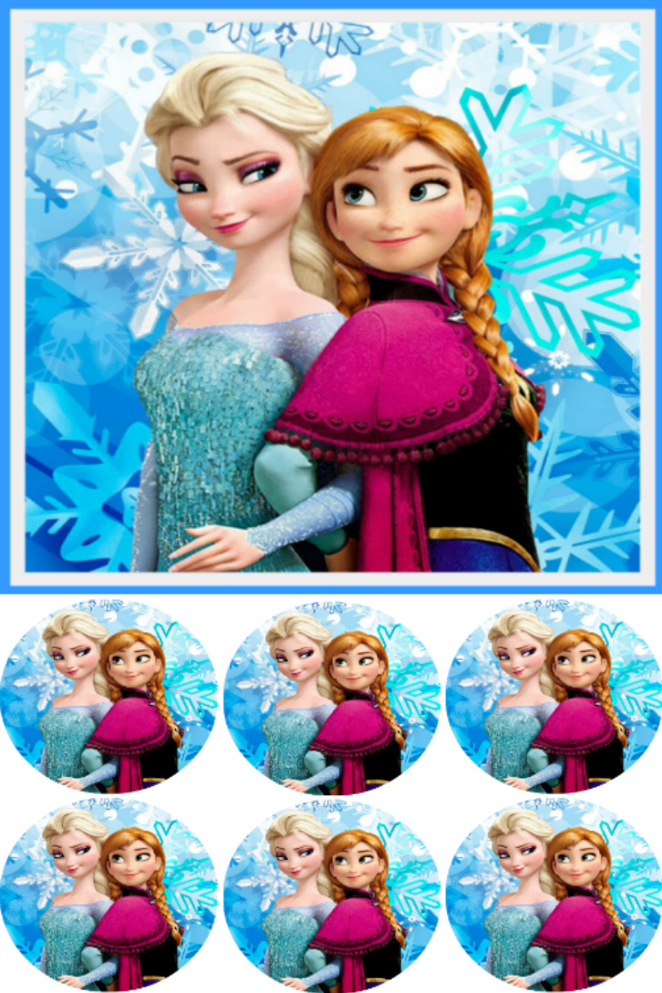 Edible Paper in Creatividades: FROZEN ANNA,ABC- ELSA, OLAF