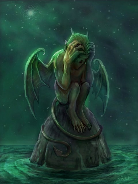 KÄRI ART WORK: Lonely Demon iPad Painting