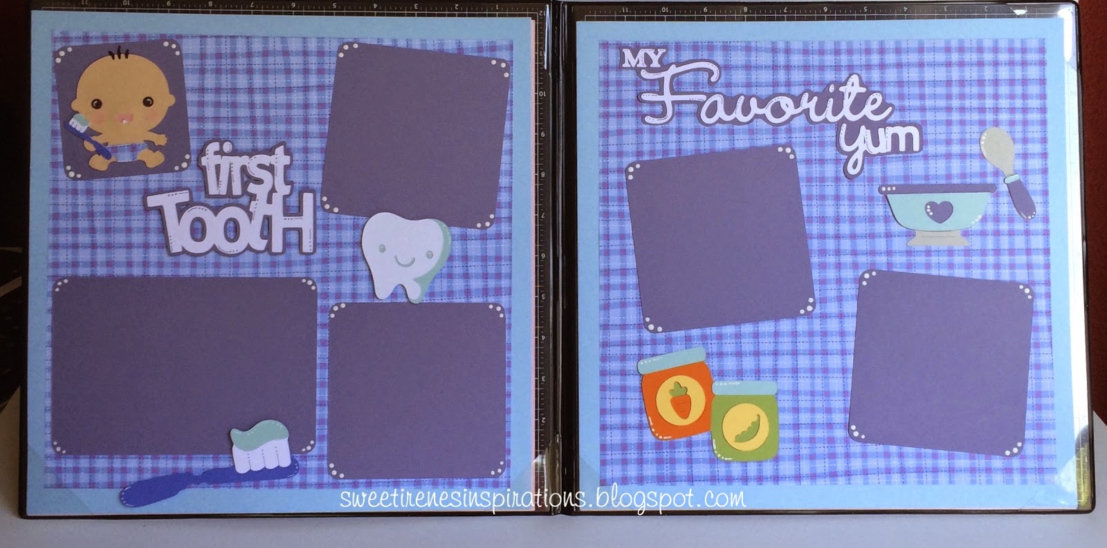 Sweet Irene's Inspirations: Baby's First Tooth Scrapbook Pages
