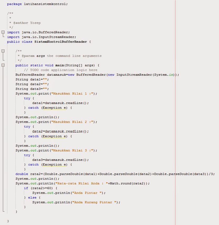 Struktur Kontrol Menggunakan BufferedReader dan JOptionPane ~ Belajar Coding