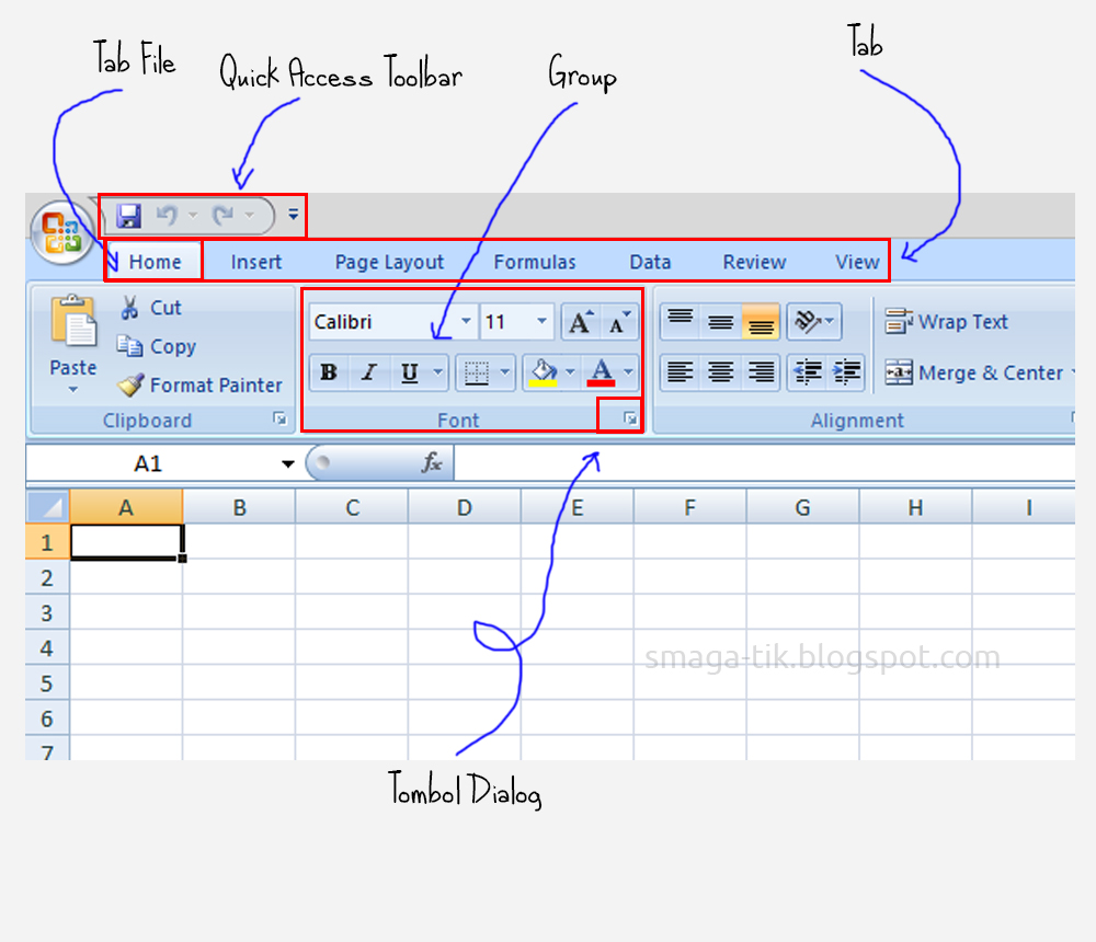 Mengenal Microsoft Excel (Part-1) ~ Belajar Microsoft Excel