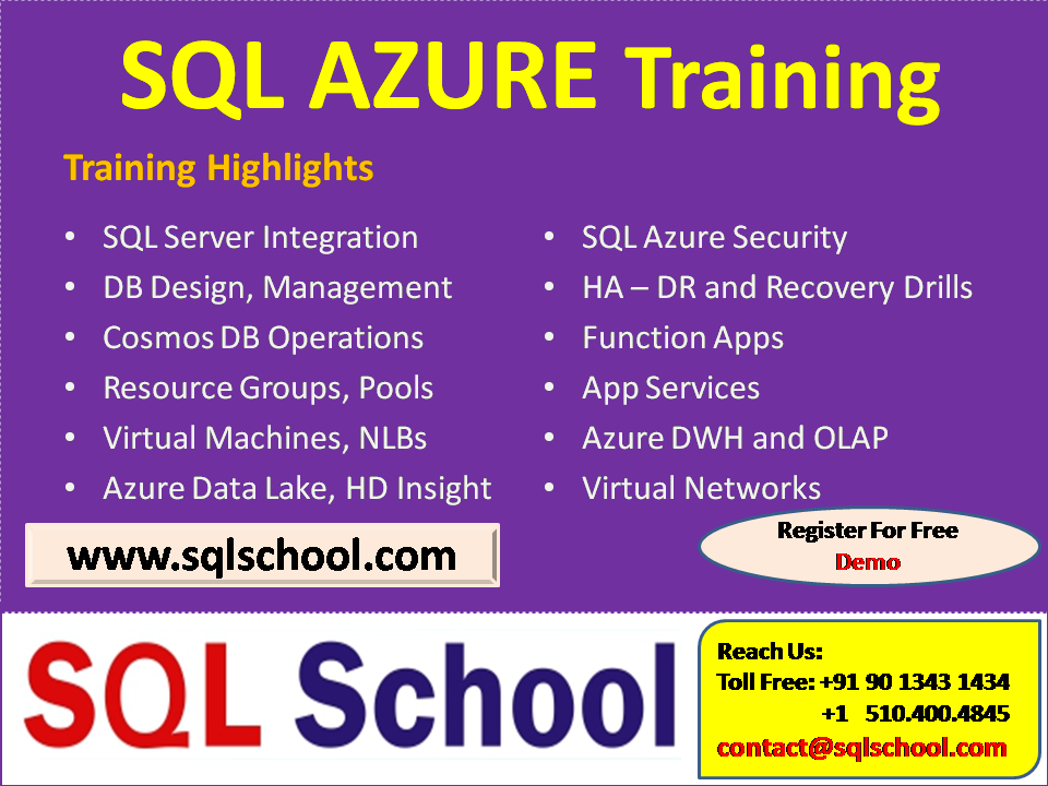 SQL Azure Training | Microsoft Azure Database Training at SQL School ...