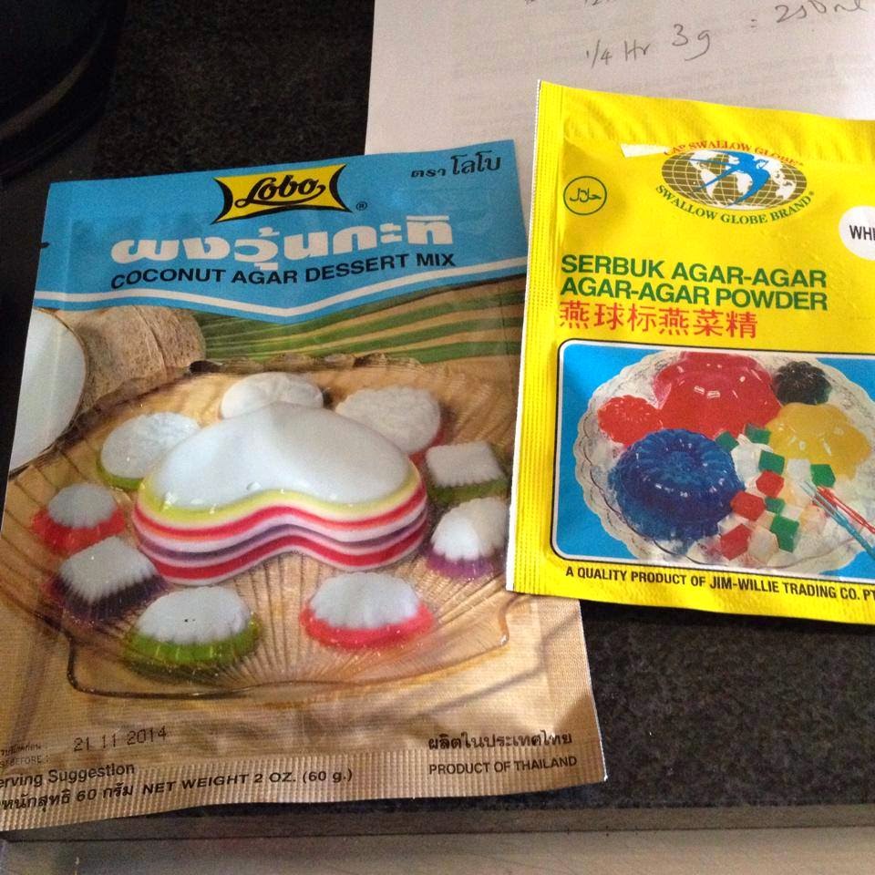 Mandy's baking journey: Coconut Agar Agar with Raspberry