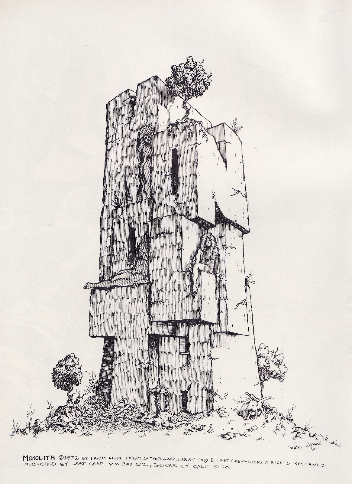 Goin' Underground: Monolith (Last Gasp, 1972) ~ Off The Beaten Panel