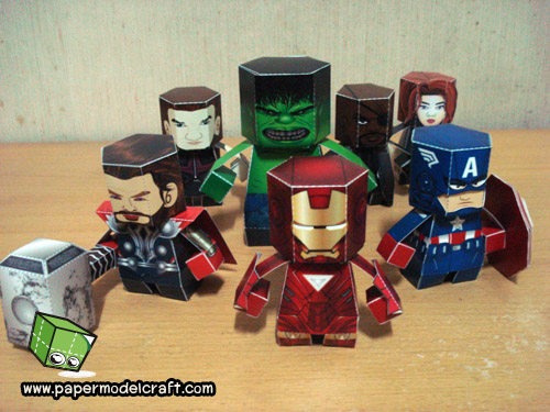 papermodel2u by Petchpaper: The Avengers :: Paper Model