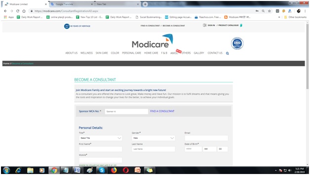 How to Join Modicare Network Without Sponsor MCA Number Step by Step