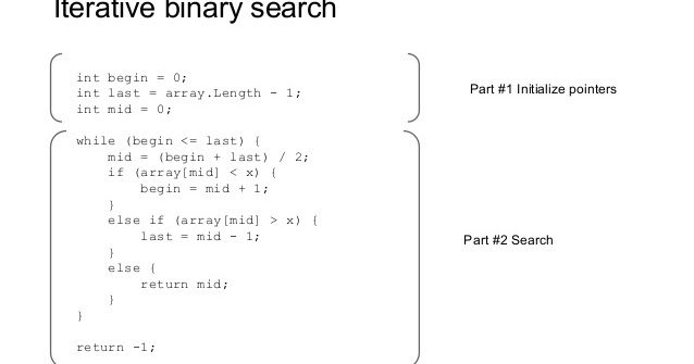 Binary Search String Java Bentleyrillocharles 