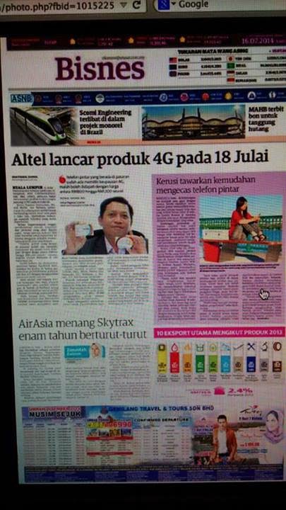 ALTEL 1MALAYSIA: ALTEL : TELCO PALING POWERFUL DAN PERINTIS 4G