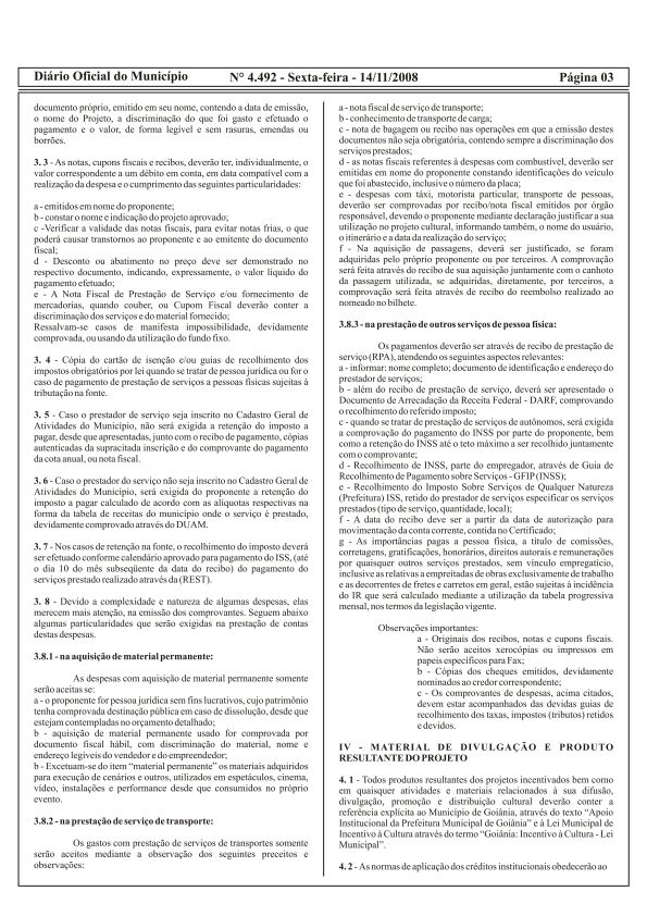 Conselho Municipal De Cultura De Goiânia Lei Municipal De Incentivo À