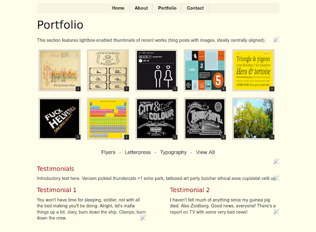 Blogger Buster: Atticus One Page Portfolio Template for Blogger - Now ...