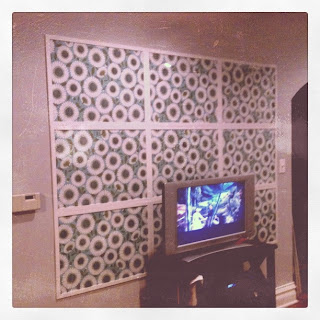 Wrapping Paper Statement Wall - Aunt Peaches