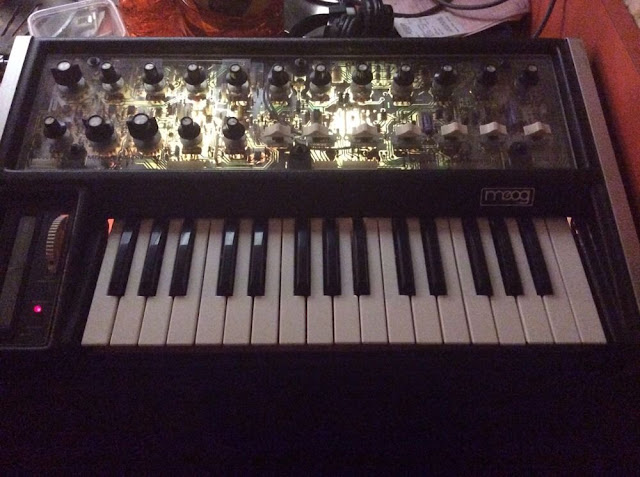 MATRIXSYNTH: Custom Moog Micromoog SN 5326 with Clear Acrylic Front Panel