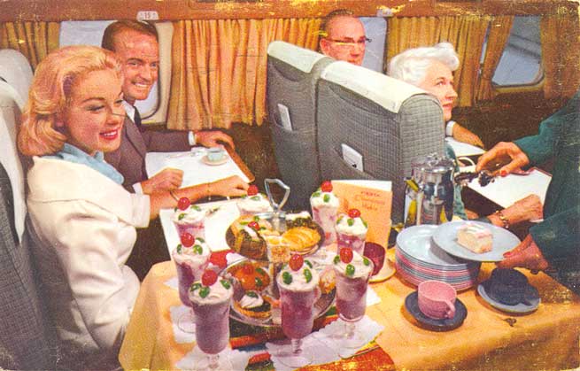 POSTCARDY: the postcard explorer: Fiesta Flights - Western Airlines