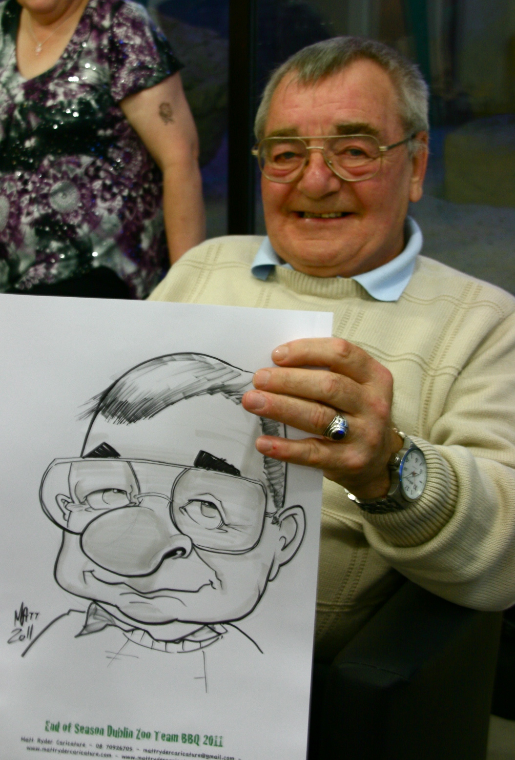 Matt Ryder Caricature: Live caricatures at the Zoo