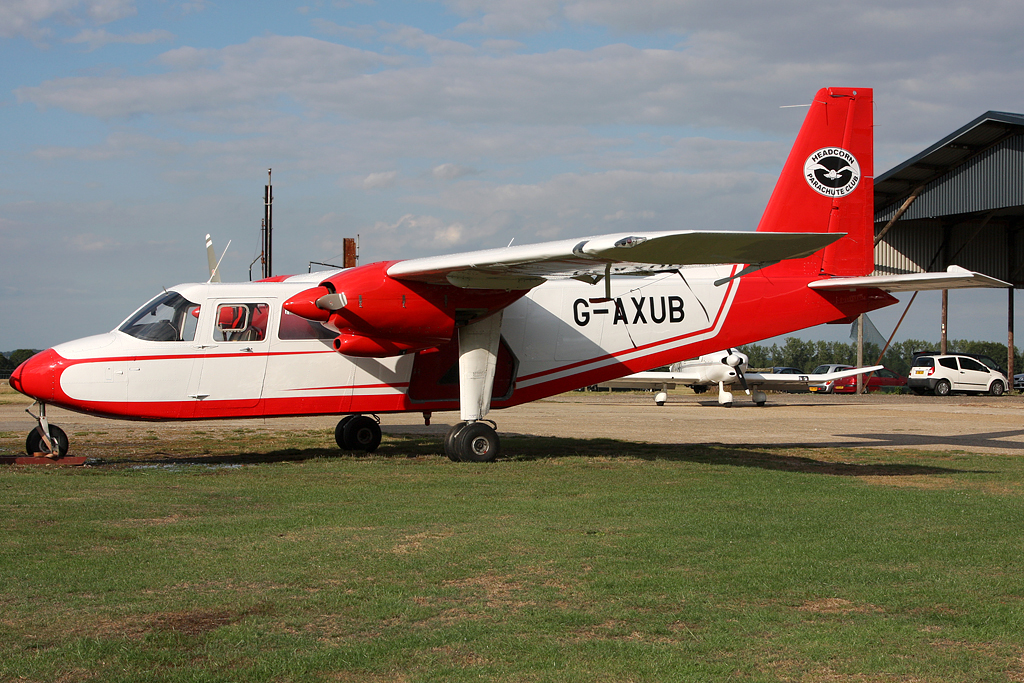 WORLD AIRCRAFT IMAGES by Terry Wade: G-AXUB BN2P EGKH (Headcorn) 25/07/15