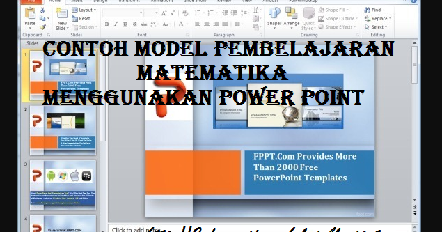 Contoh Model Pembelajaran Matematika Menggunakan Power Point ...