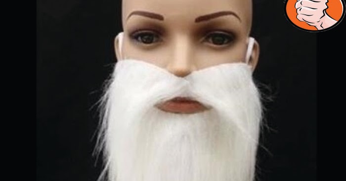 JENGGOT PALSU BEARD WHITE KUMIS PALSU PUTIH santa claus sinterklas