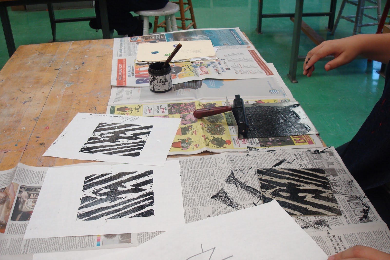 Art with Mrs. King: Junior High Printmaking