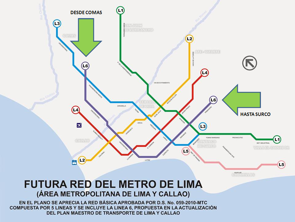 DESARROLLO PERUANO: Metro de Lima: habrá una Sexta Línea