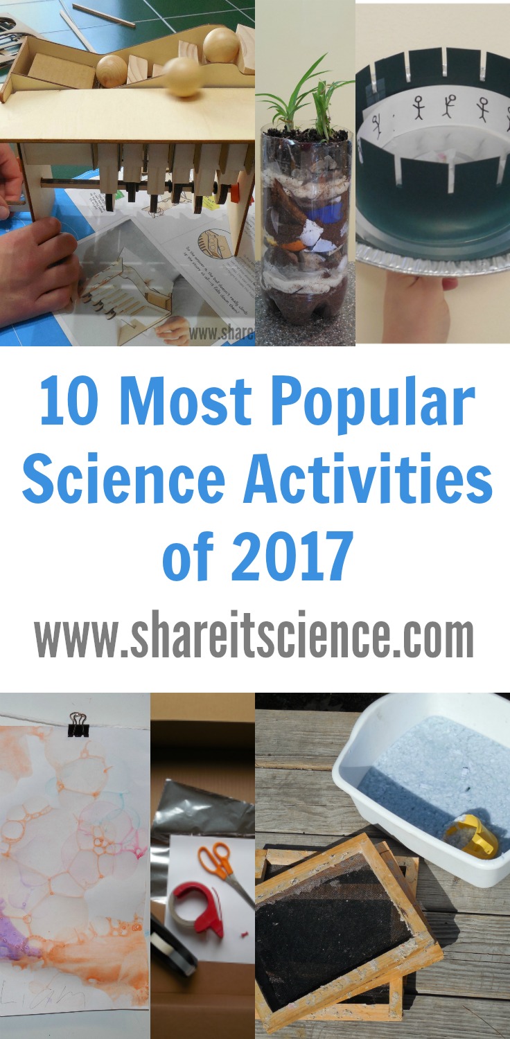 Share it! Science : 10 Most Popular Science Activities of 2017