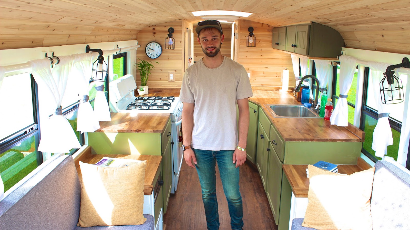 Relaxshacks.com: THREE Gorgeous Tiny House School Bus Conversions!