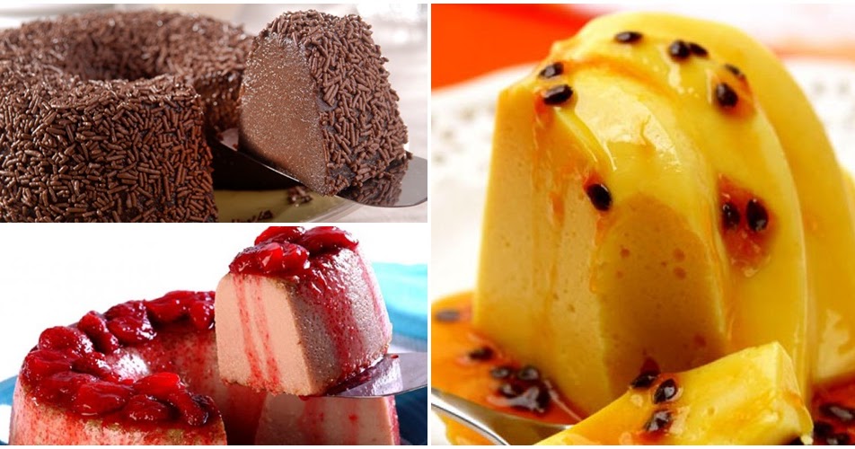 6 receitas de pudins com a mesma base - Amando Cozinhar