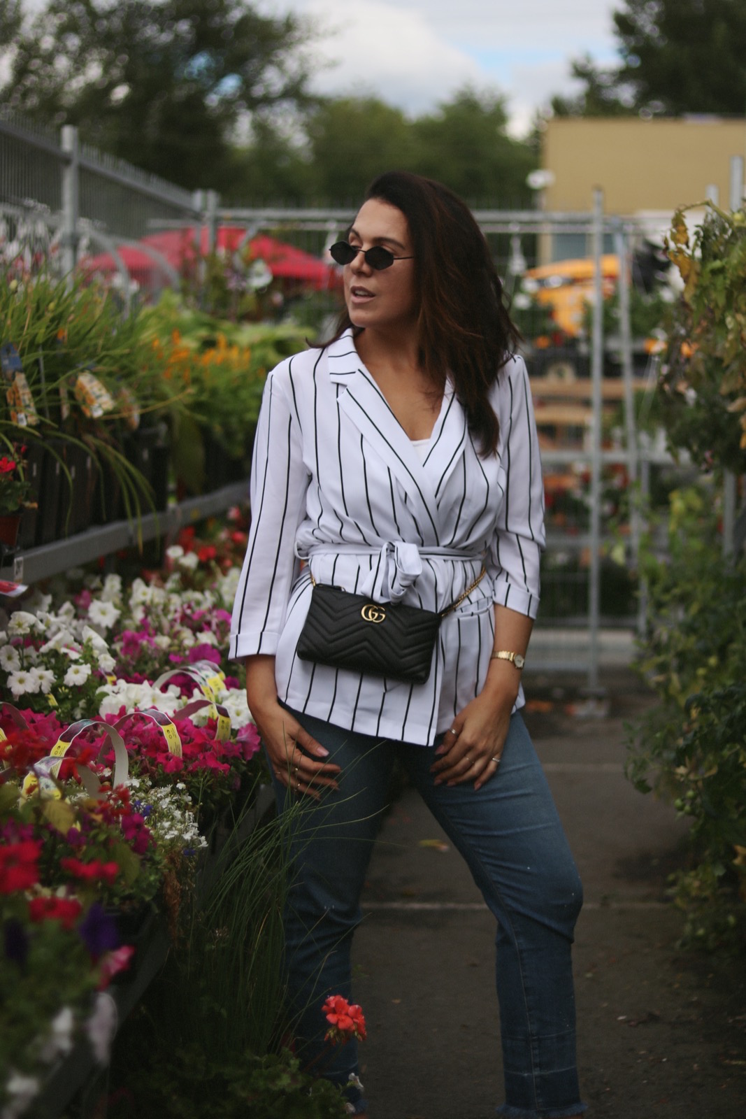 Striped Blazer Outfit Idea — Covet And Acquire