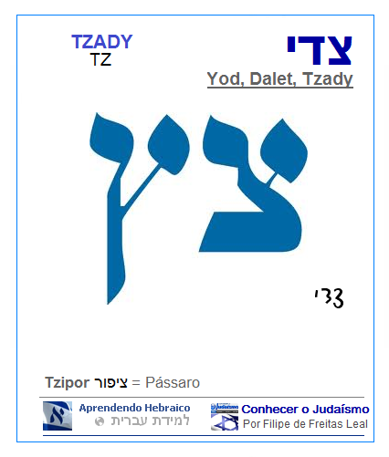 Conhecer o Judaísmo: Hebraico # 41 - Tzady (TZ)