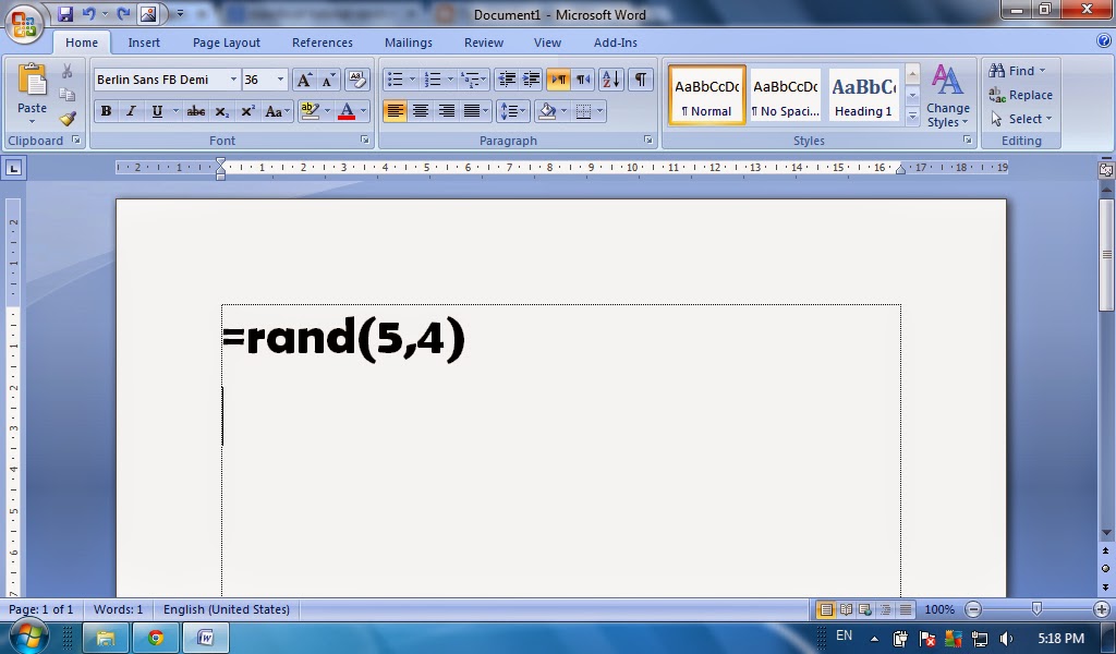 Cara membuat kalimat random pada microsoft word - Tutorial Komputer