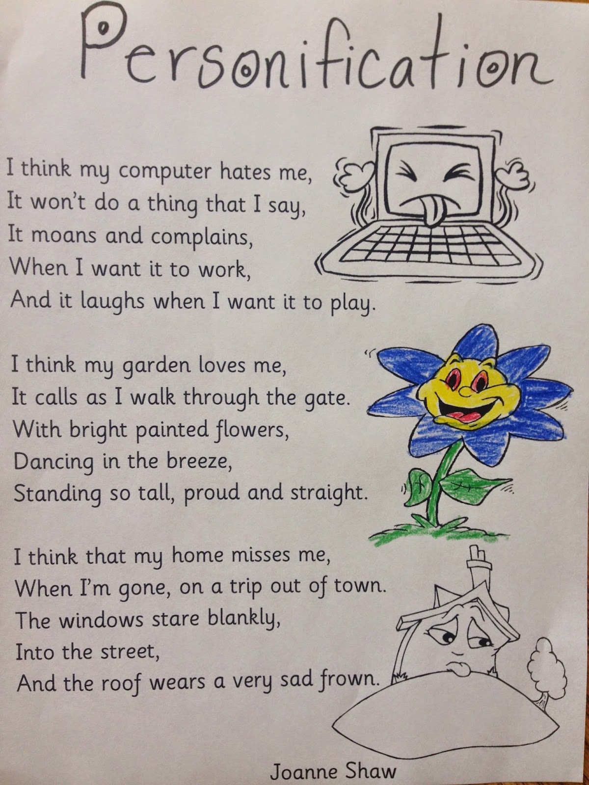 Examples Of Personification For Kids