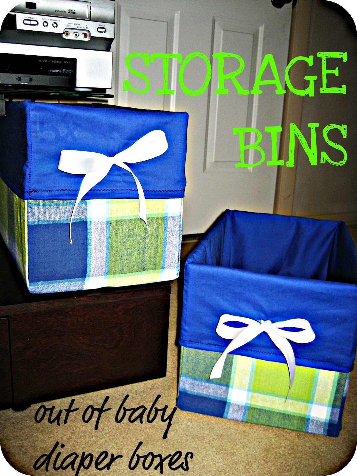 J House Tawk: Diaper boxes turned STORAGE boxes!