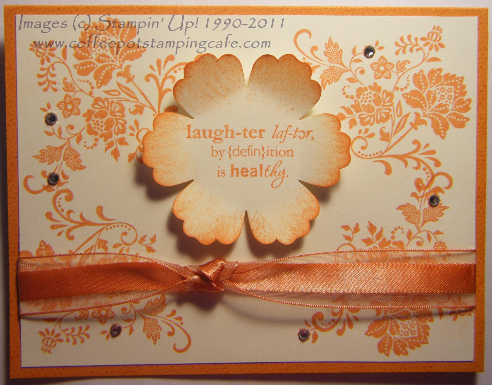 Coffee Pot Stamping Cafe: Fresh Vintage Tangerine