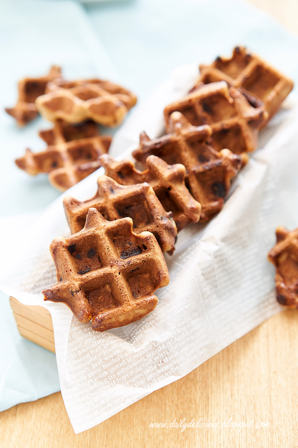 dailydelicious: Waffle cookies: Easy non oven cookies