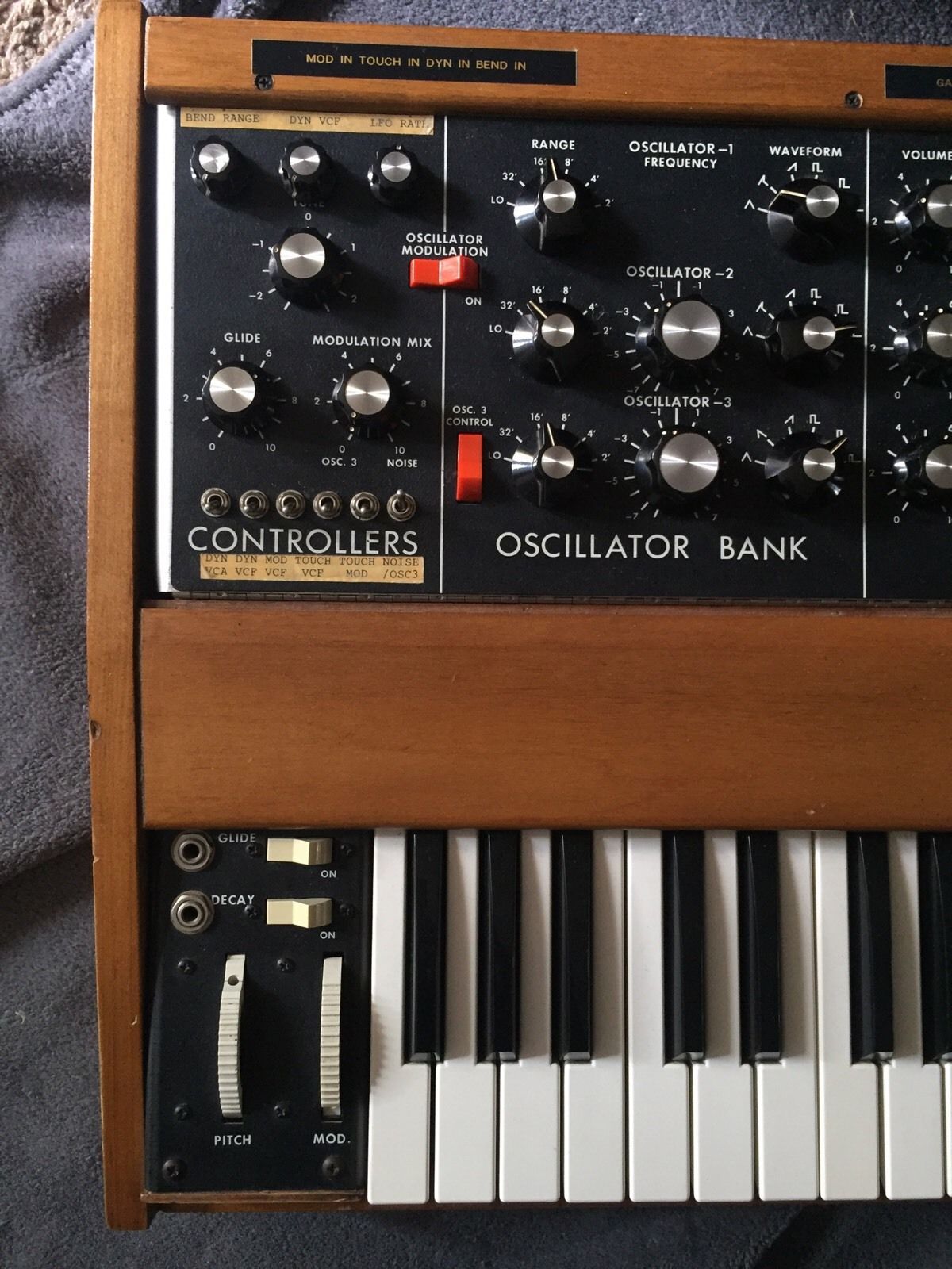 MATRIXSYNTH: Modded Moog Minimoog D w/Roland MPU-101
