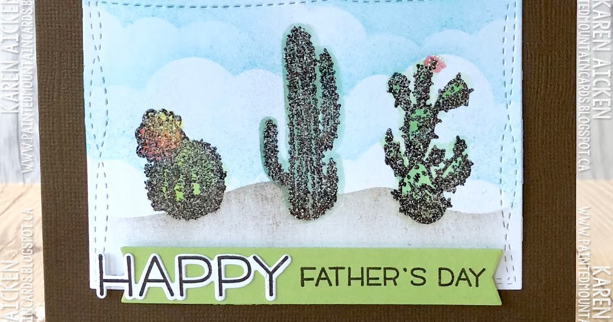 Painted Mountain Cards: Father's Day Cactus Pop-Up Card