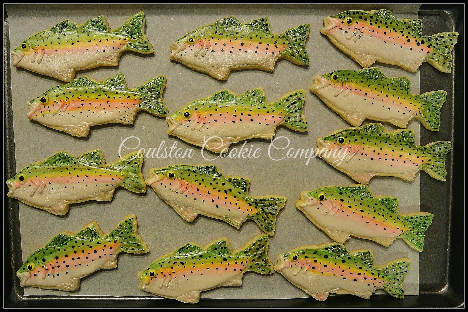 ...Coulston Cookie Company...: Hobby Cookies: Rainbow Trout Cookies