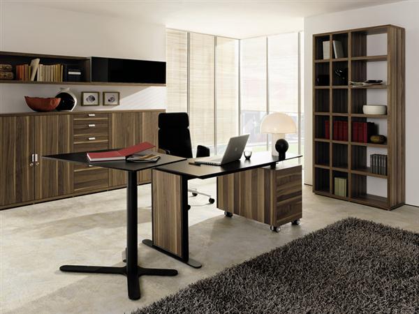 Elegant and Luxurious Oak Home Office Design by Hulsta | Home Design ...