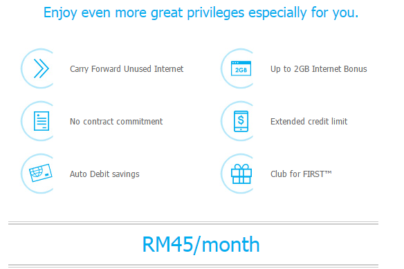 Celcom 全新配套：First Blue和FIRST Gold超值上网配套