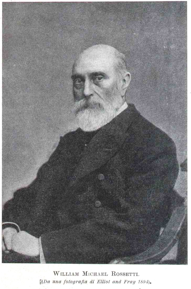 NoiVastesi: WILLIAM MICHAEL ROSSETTI: HA LAVORATO IN SILENZIO PER GLI ...