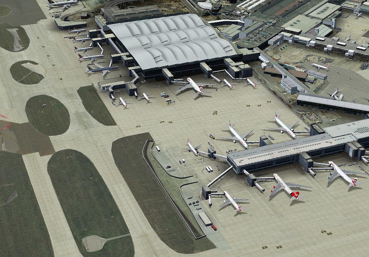 AirDailyX: First screenshots of UK2000 Heathrow V3!