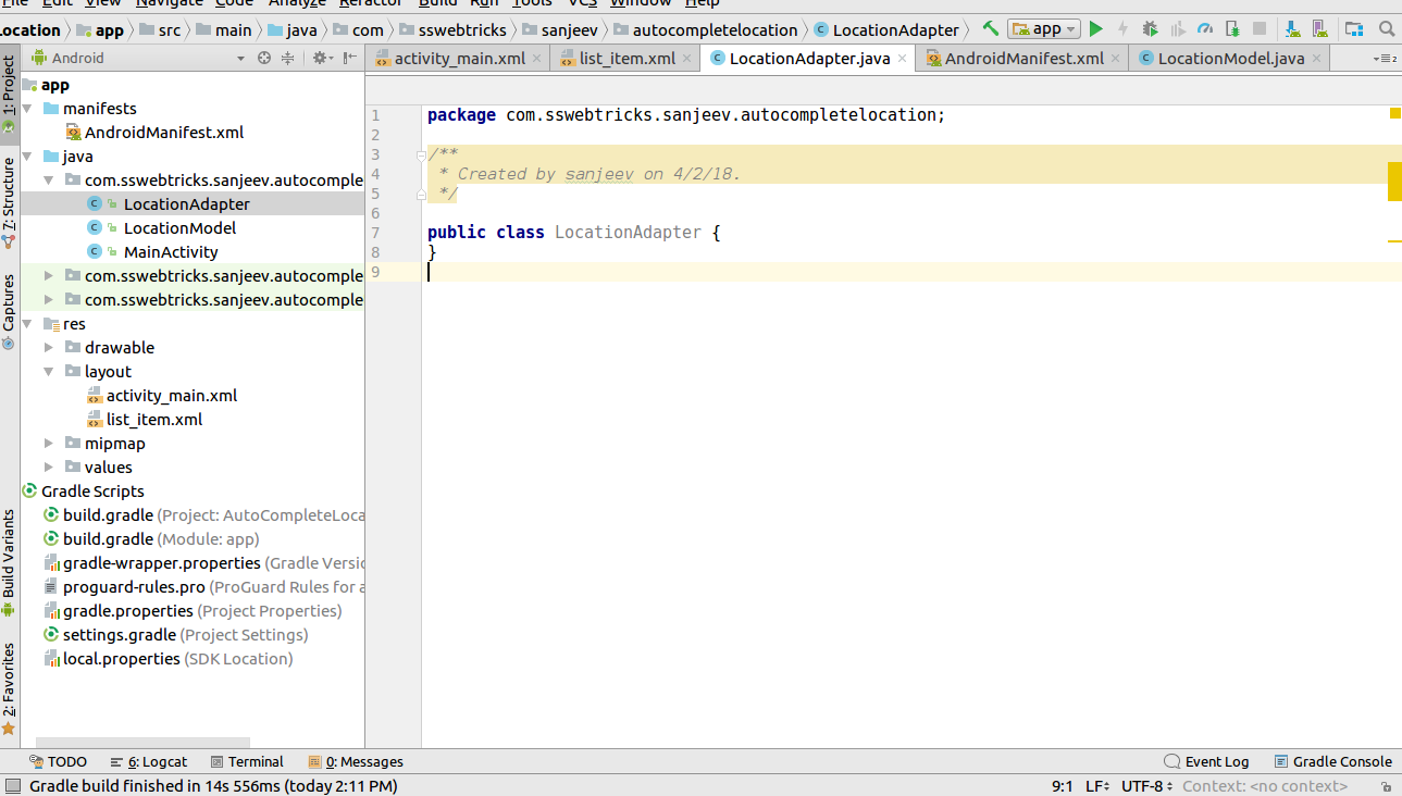 Android Autocomplete Location Search - Supercoders | Web Development and Design | Tutorial for ...
