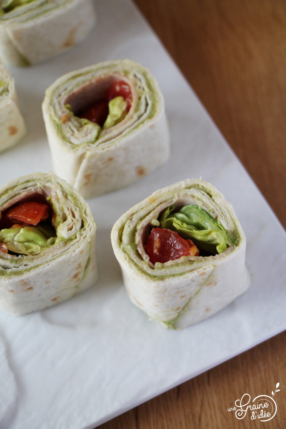 Wraps Guacamole, Tomates et Bacon | Une Graine d'Idée