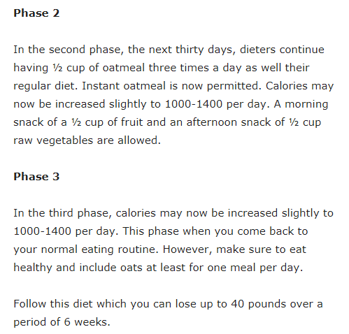 7-Day Oatmeal Diet Plan To Lose up 10 Pounds In a Week | Weight Loss ...