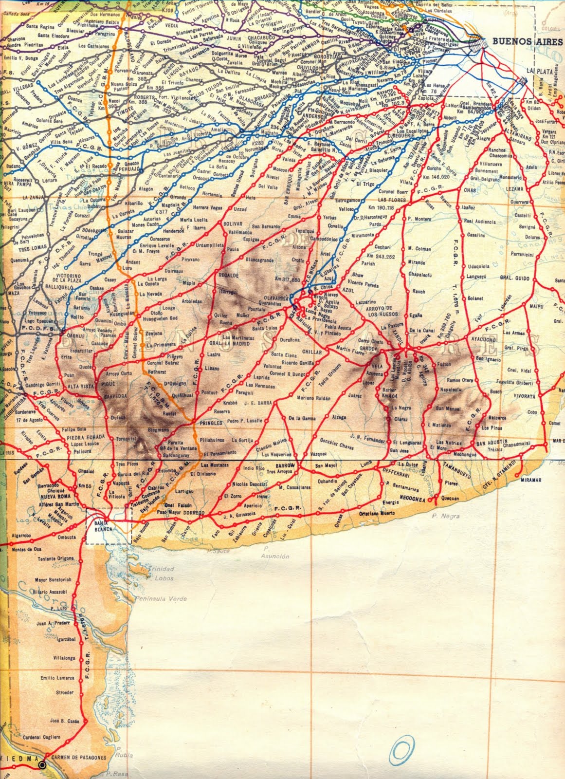 FERROAFICIONADOS ESTACION KM. 29 (GLEW): Mapas de los Ferrocarriles del ...