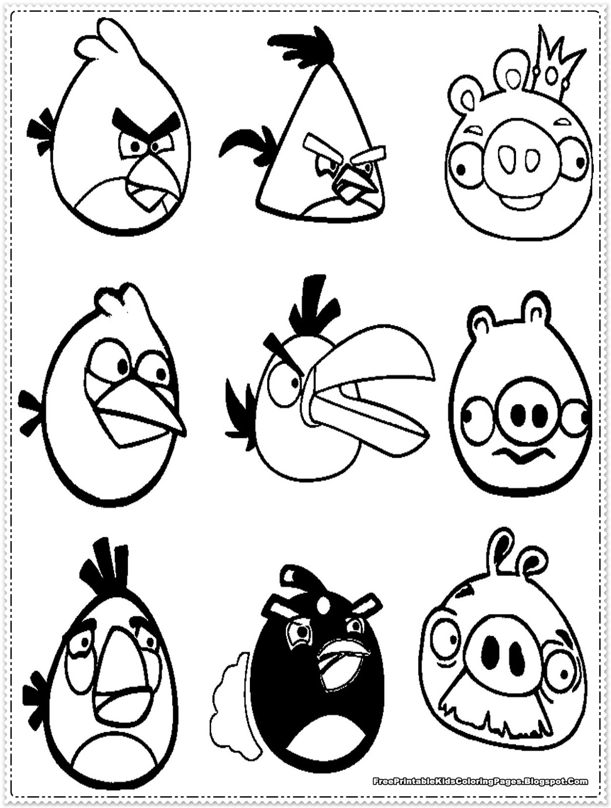 Coloring Angry Birds Anger Management Sketch Coloring Page