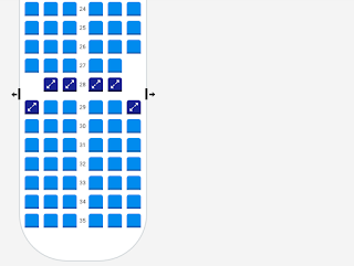 independent travel planning: Ryanair Boeing 737 Max seatmap