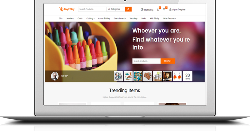 Etsy Clone Script Marketplace Open Source Wordpress Theme