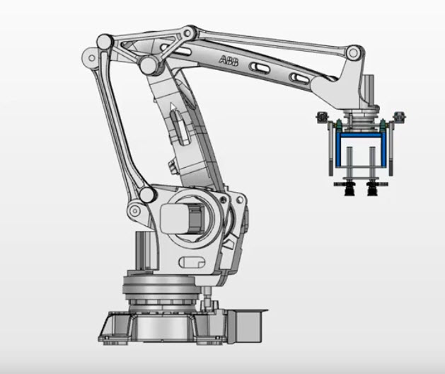 รับจ้างเขียนแบบทั่วไป : ตัวอย่างงานเขียนแบบ3D robot arm 3D Assembly